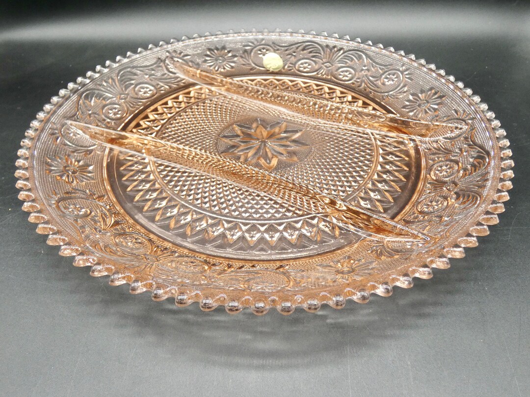 75% OFF Rare 12 Divided Plate Tiara Pink - Etsy