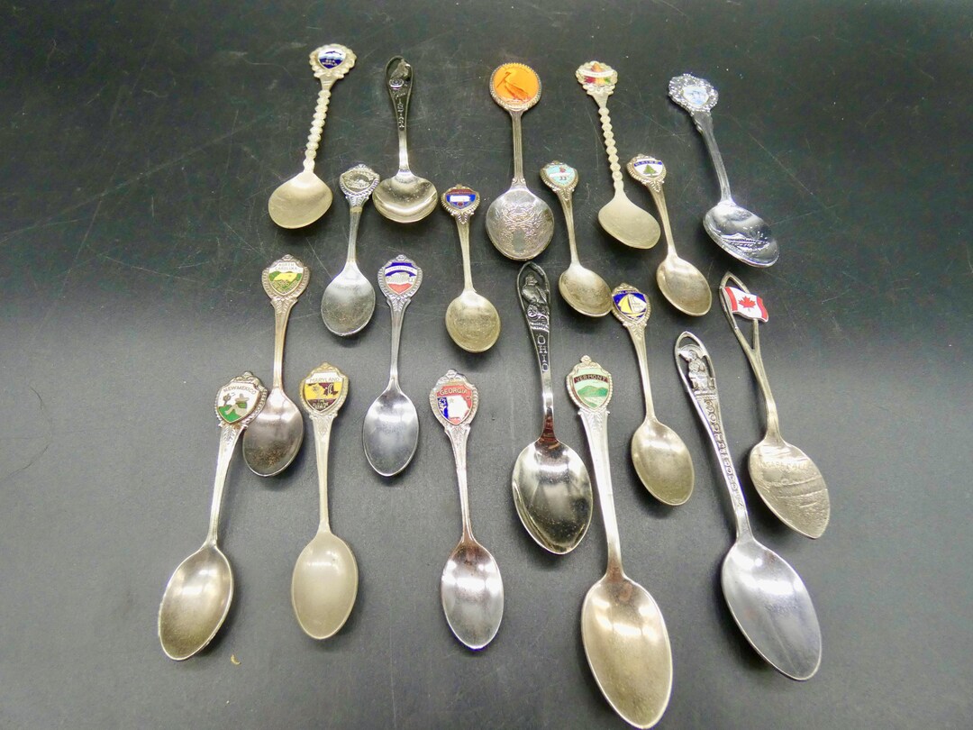 19 Vintage State Souvenir Spoons Various - Etsy