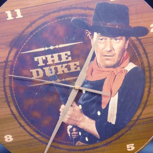 Rare John Wayne the Duke Clock Works - Etsy