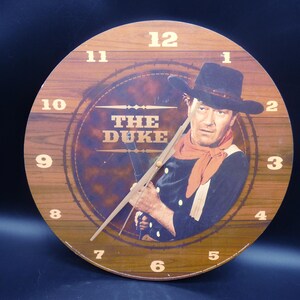 Rare John Wayne the Duke Clock Works - Etsy