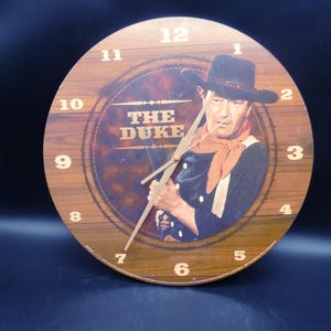 Rare John Wayne the Duke Clock Works - Etsy