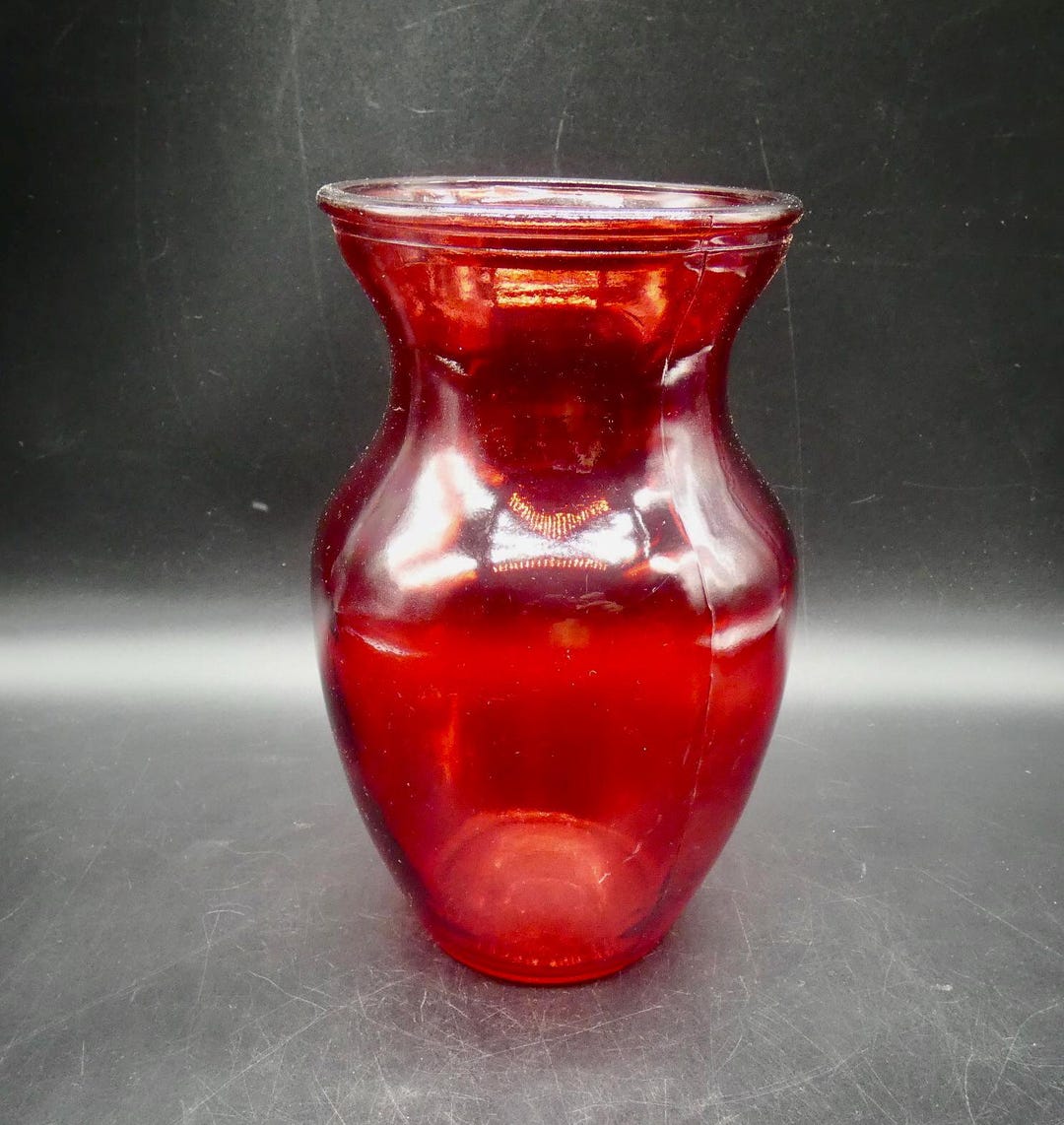 CLOSEOUT* 18 to 7 -8" Dark Ruby Red Vase- Vintage and Choice. - Etsy