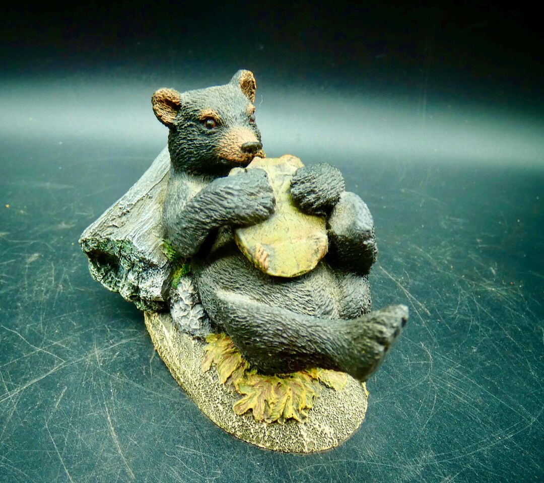 Sale*-bear W/ Turtle- Aus Ben Studios Wood Seasons Bronze Sculpture - Etsy