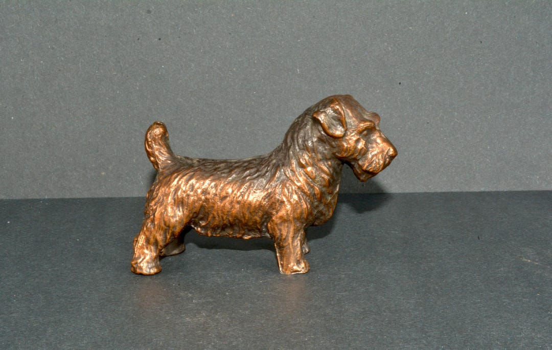 SALE*-A Bronze/copper Colored Scottie Dog, Standing Proudly- Aluminum ...