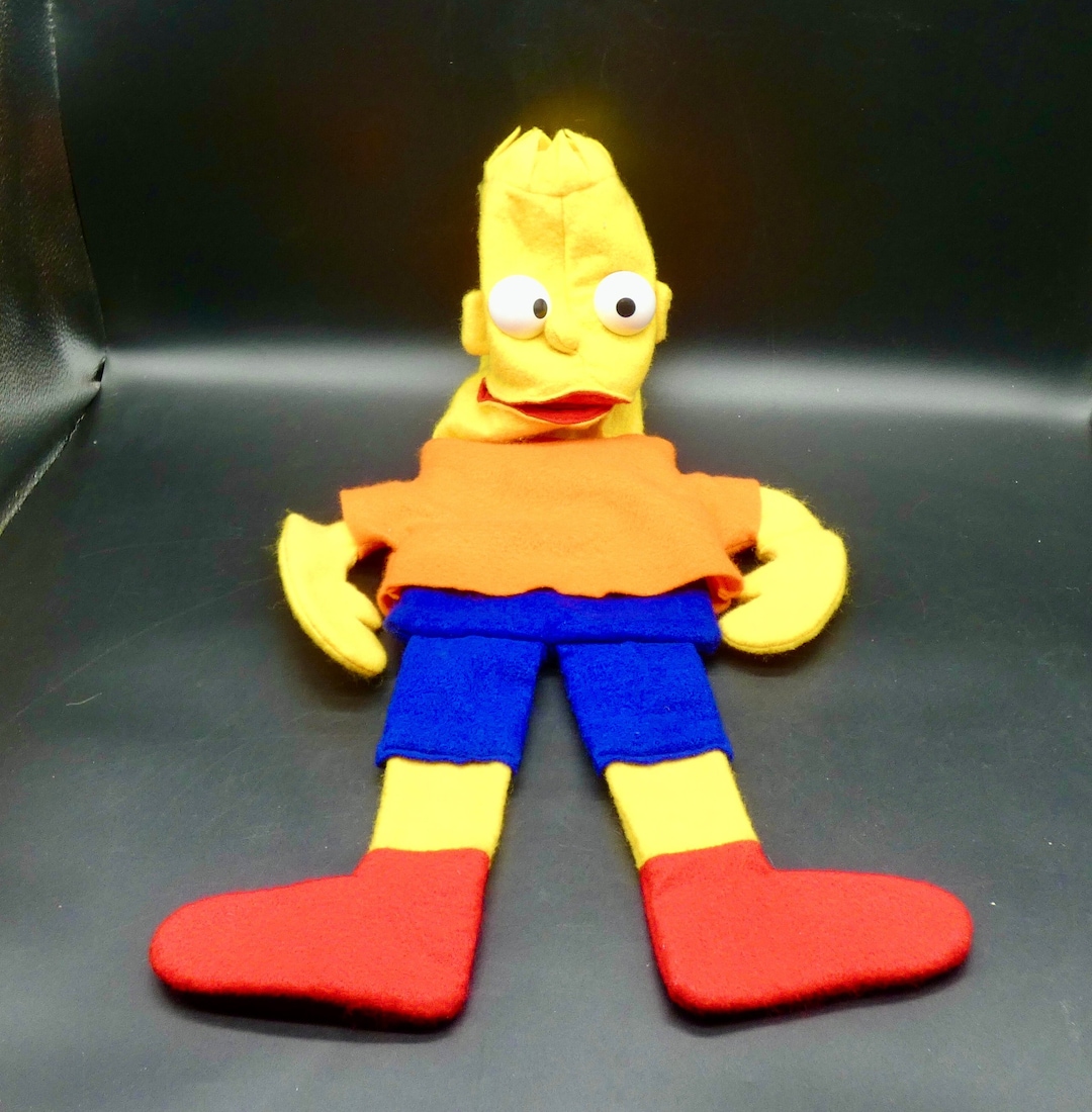 Bart Simpson Puppet, Felt Movable Mouth - Etsy