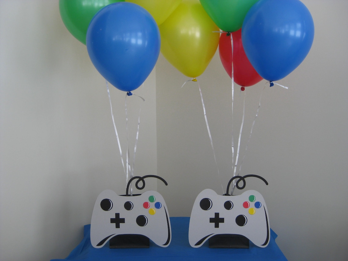 2 Video Game Controller Birthday Party Balloon Holder | Etsy