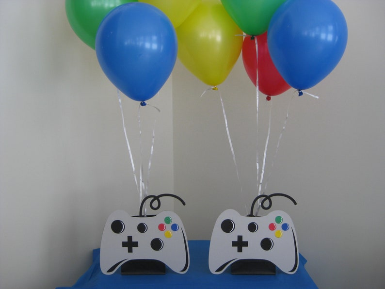 2 Video Game Controller Birthday Party Balloon Holder | Etsy