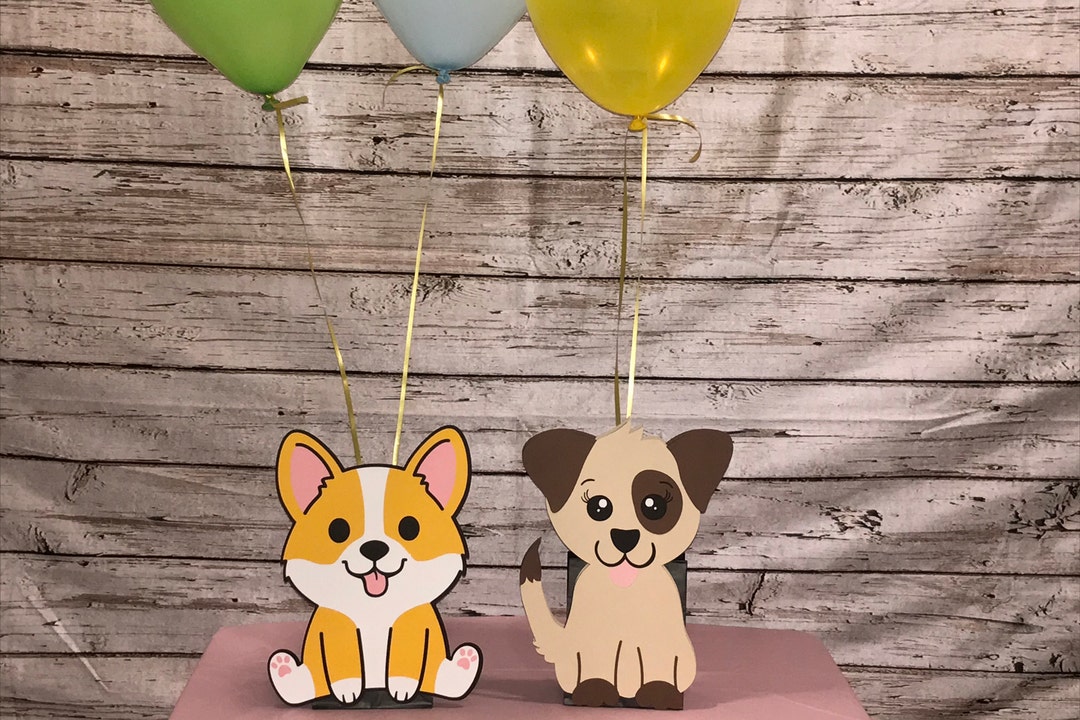 2 Puppy Dog Birthday Party Table Centerpiece Decorations Balloon ...