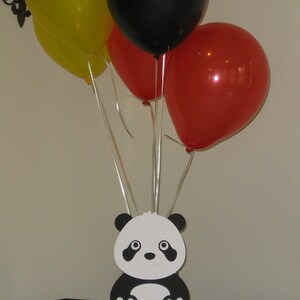 2 Panda Bear Birthday Party Table Decorations Centerpiece - Balloon ...