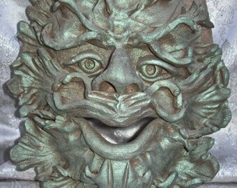 Green man mask | Etsy