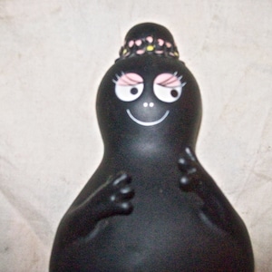 Annette Tyson & Talus Taylor 9" Tall Black BARBAPAPA Squeeze Toy Doll ...