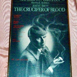 Rare Charlton Heston as SHERLOCK HOLMES Framed 1980 Theatre Play ...