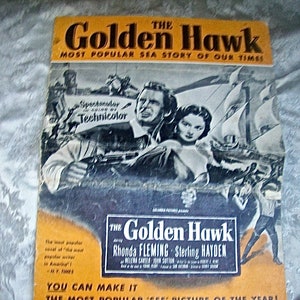 1952 Columbia MOVIE "the GOLDEN Hawk" With Rhonda Fleming and Sterling ...