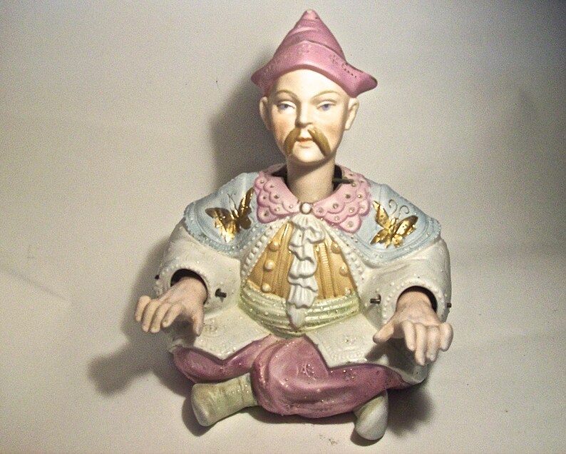 Antique German Bisque Porcelain Large CHINESE EMPEROR NODDER / - Etsy