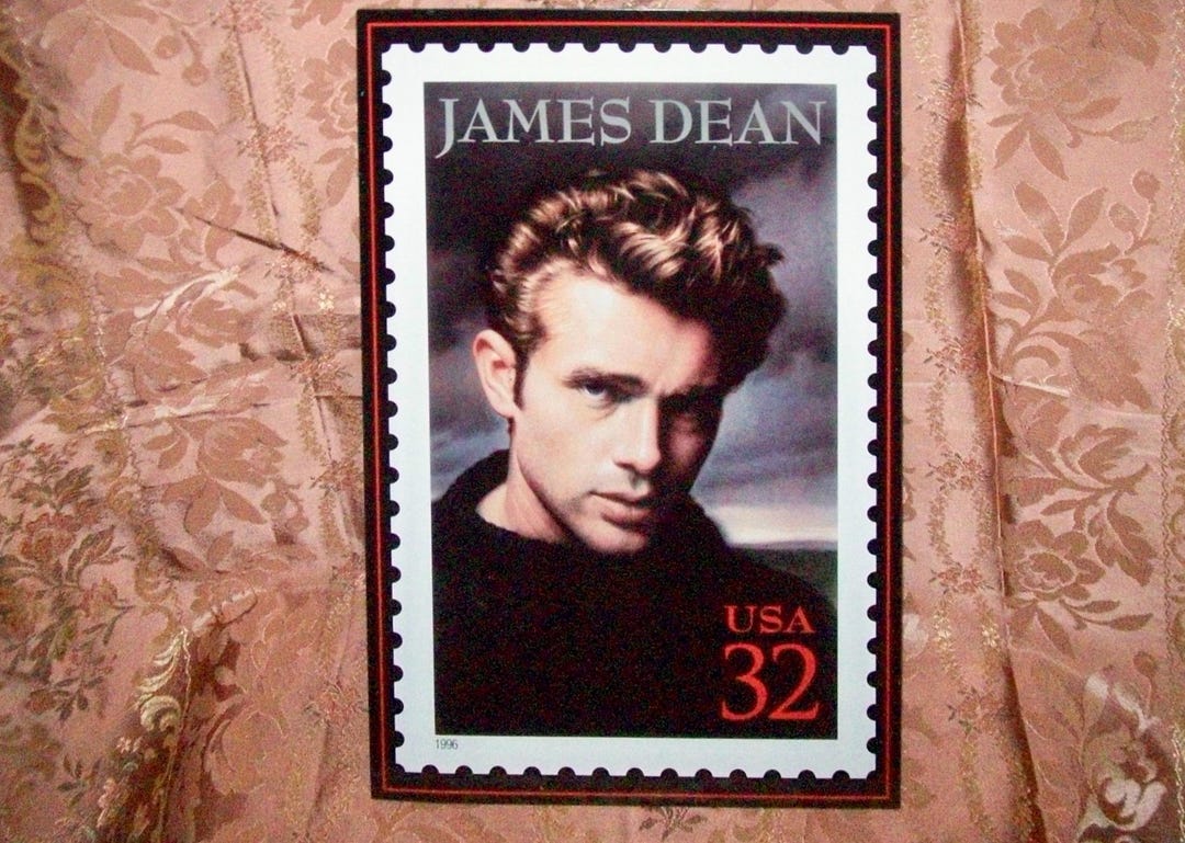 JAMES DEAN Legends of Hollywood USPS Self-framing 11" by 17" Metal ...