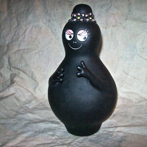 Annette Tyson & Talus Taylor 9" Tall Black BARBAPAPA Squeeze Toy Doll ...