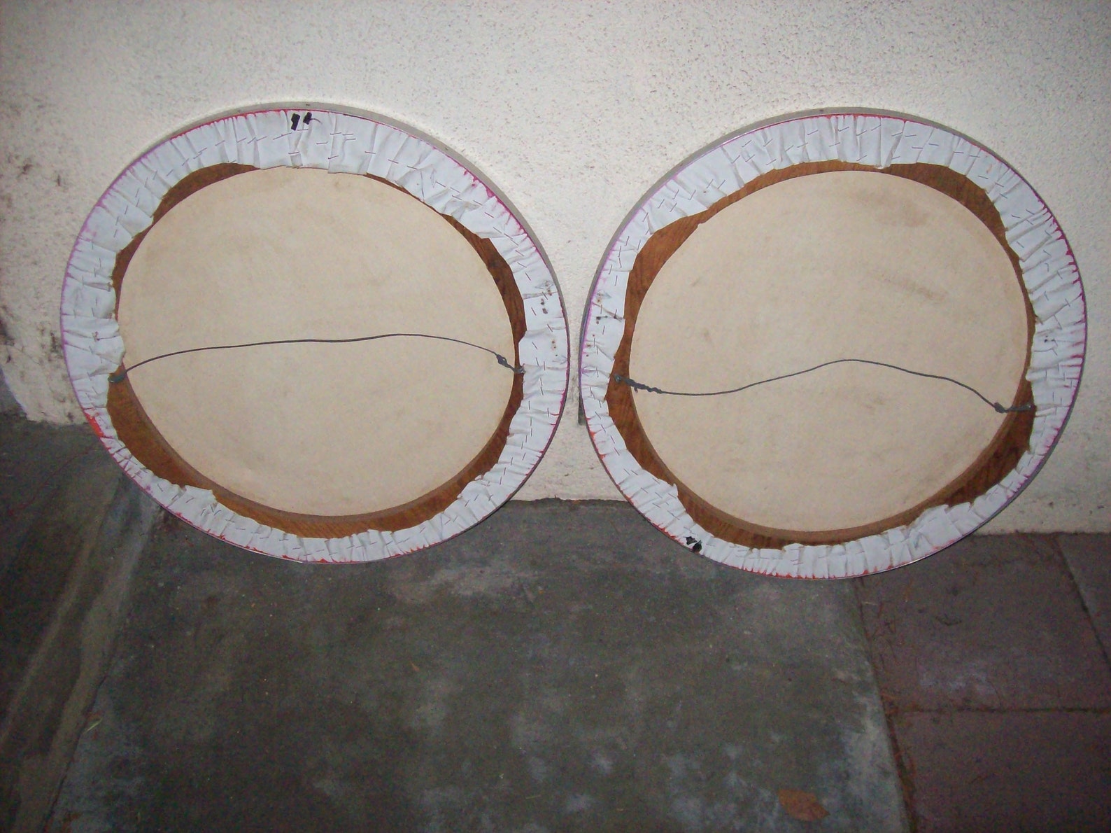 Original Large 23 Round Stretched Canvas ACRYLIC | Etsy