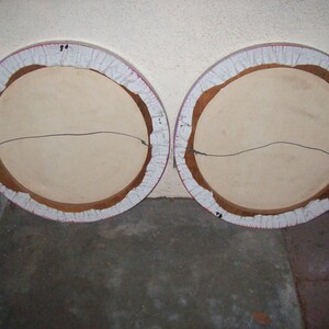 Original Large 23 Round Stretched Canvas ACRYLIC Paintings With ...