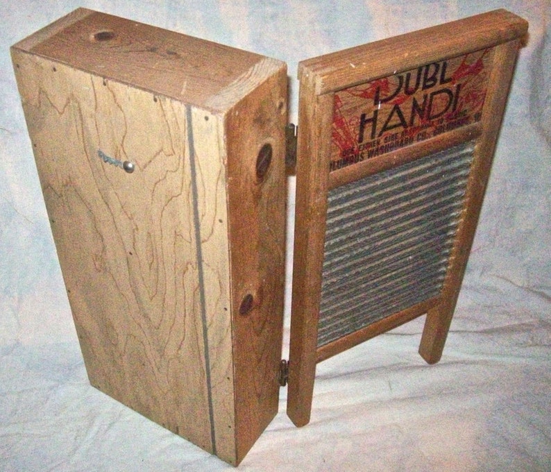 Small Hand Made Wood HANGING CABINET With a dubl - Etsy