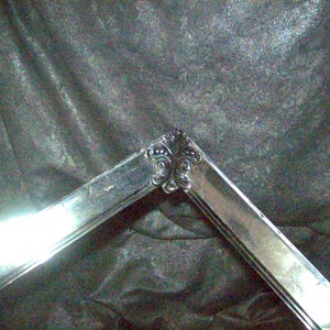 Vintage STERLING SILVER FRAME With Ornate Corners - 7" by 9 1/4 ...