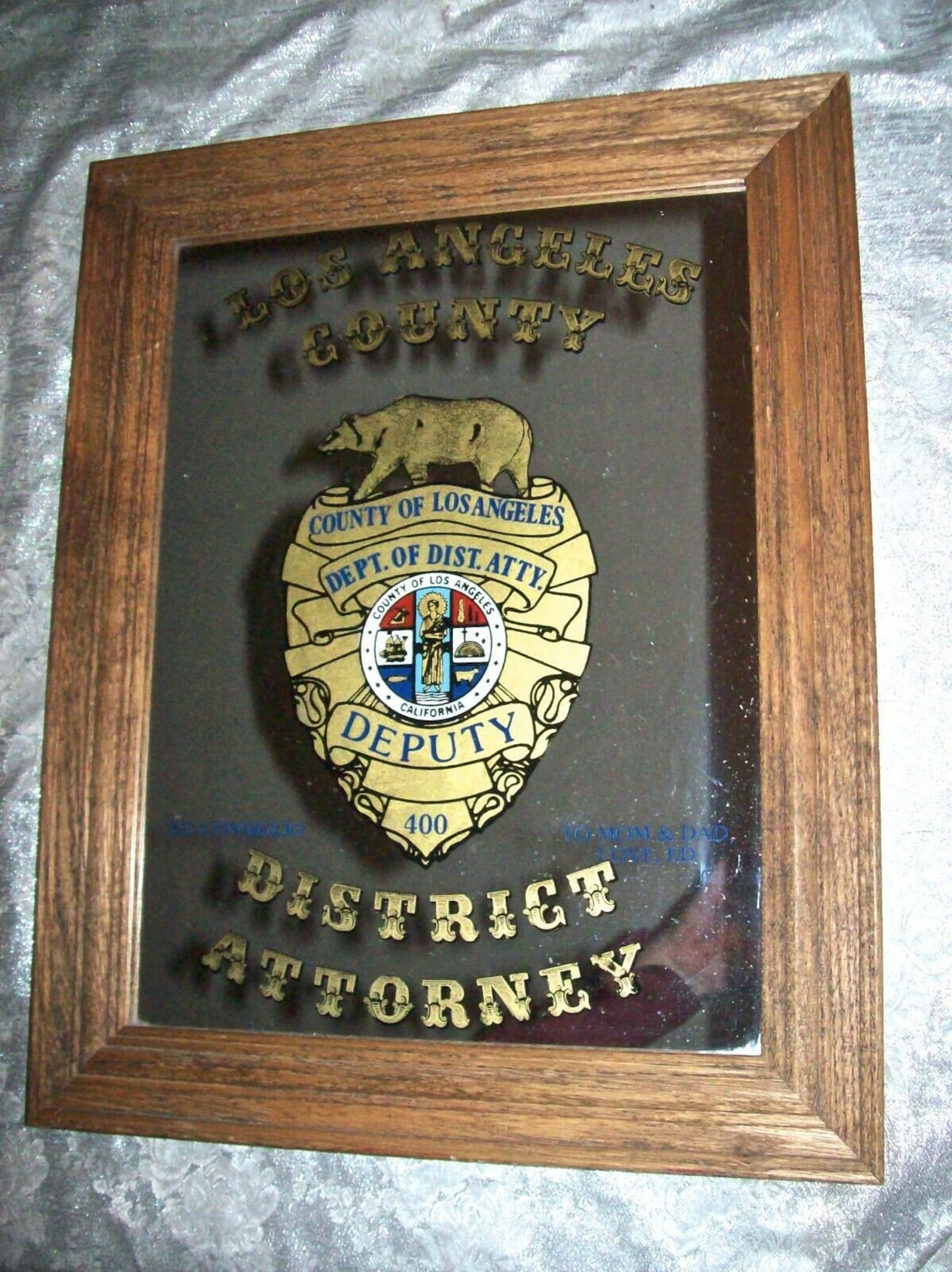 Vintage L.A. County Deputy DISTRICT ATTORNEY Emblem / Badge - Etsy