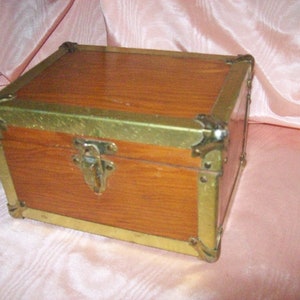Small Wood and Metal BOX HEAVY DUTY Industrial With Portioned Insert ...