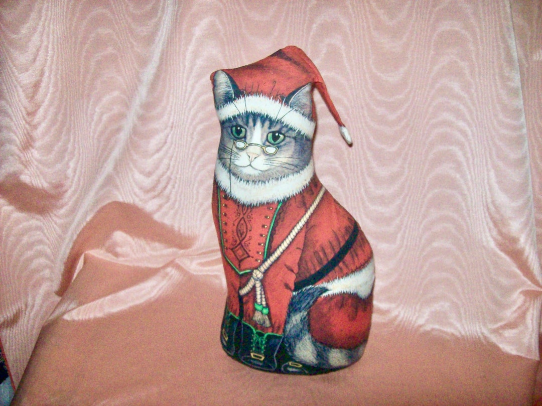 SANTA PAWS Toy Works Circa 1990's Dorothy Dear Fabric Pattern Pillow ...