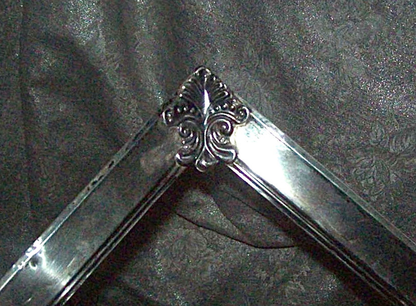 Vintage STERLING SILVER FRAME With Ornate Corners 7 by | Etsy