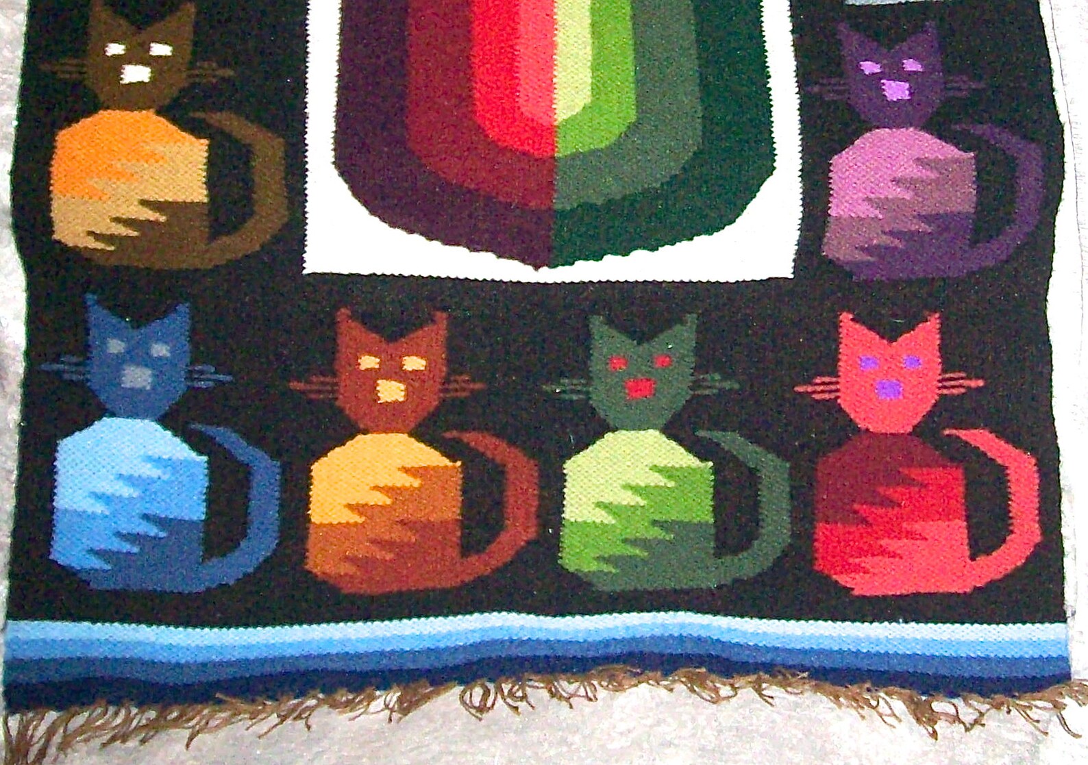 22 by 58 PERUVIAN Hand-loomed Colorful CATS 20 - Etsy