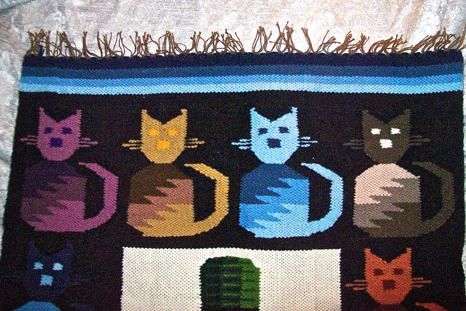 22 by 58 PERUVIAN Hand-loomed Colorful CATS 20 - Etsy