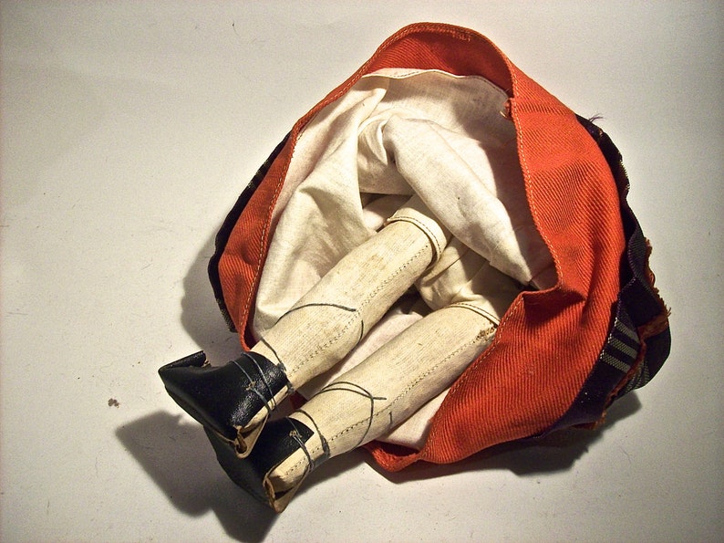 Vintage ITALIAN Marche Native Costume Female Fabric DOLL with | Etsy