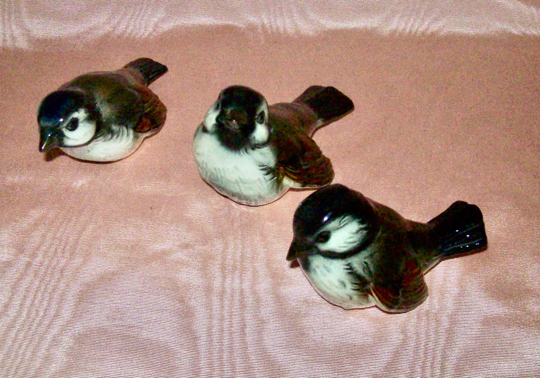 Circa 1960's Goebel Full Bee Set of 3 SPARROWS BIRD FIGURINES - Cv 72 ...