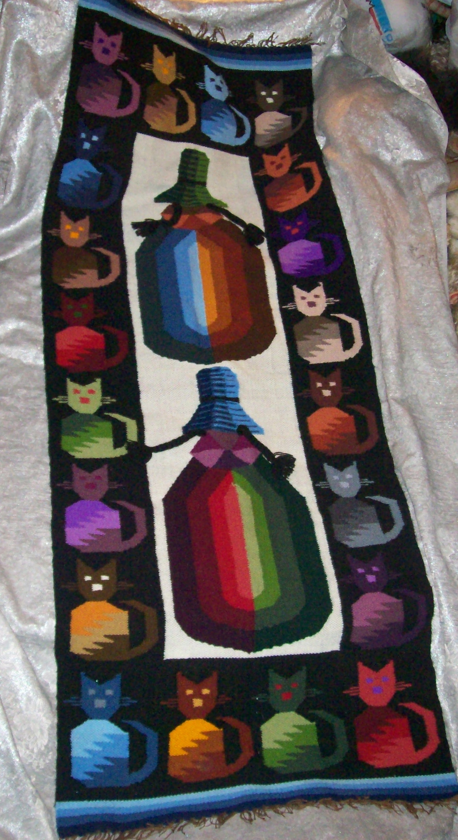 22 by 58 PERUVIAN Hand-loomed Colorful CATS 20 - Etsy