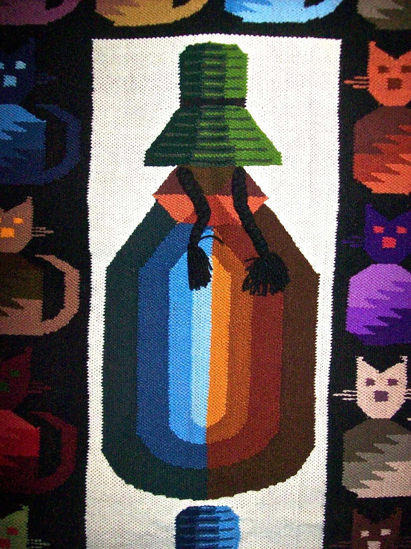 22 by 58 PERUVIAN Hand-loomed Colorful CATS 20 - Etsy