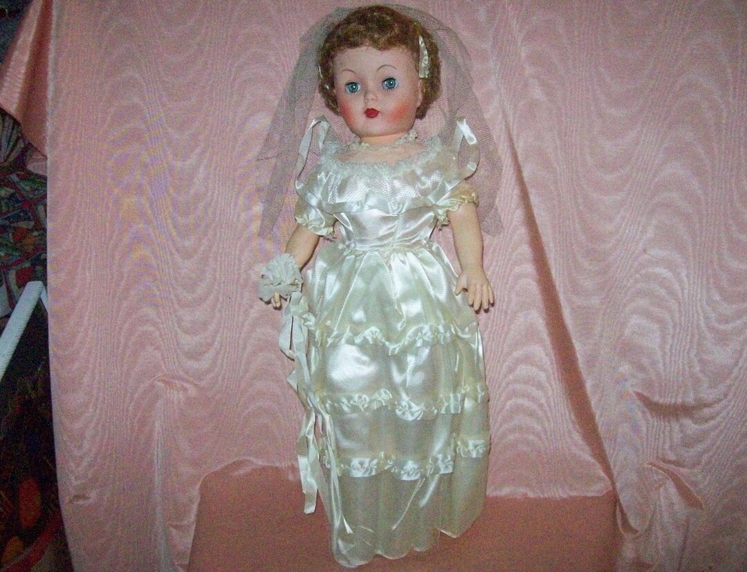 Circa 1950's Beautiful BETTY 24" Tall BRIDE DOLL of Vinyl /rubber in ...