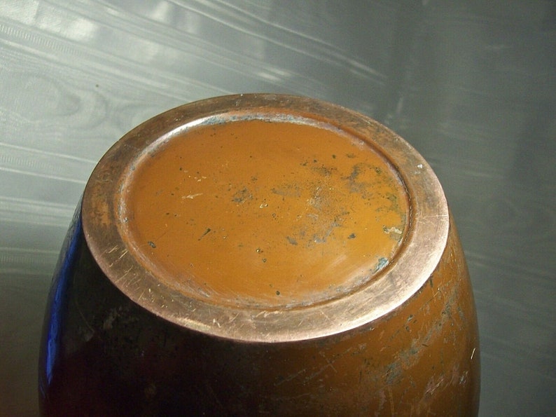 Antique JAPANESE Heavy Copper With Silver Overlay Metal - Etsy