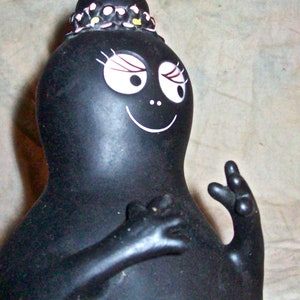 Annette Tyson & Talus Taylor 9" Tall Black BARBAPAPA Squeeze Toy Doll ...