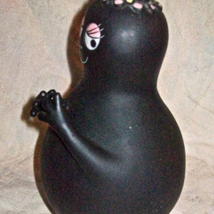 Annette Tyson & Talus Taylor 9" Tall Black BARBAPAPA Squeeze Toy Doll ...