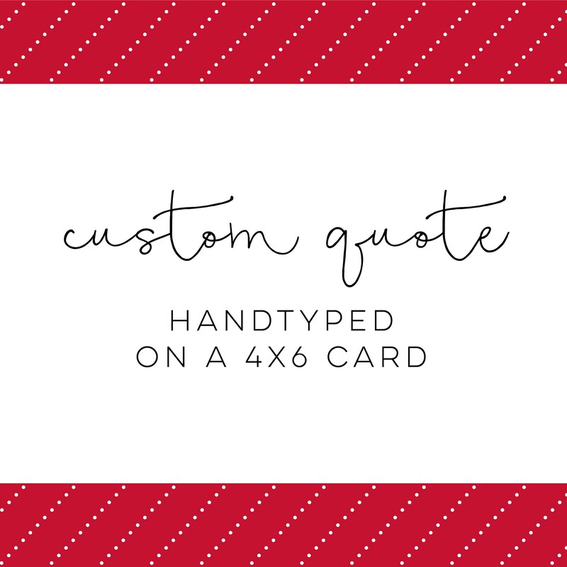 Handtyped Quote - Etsy