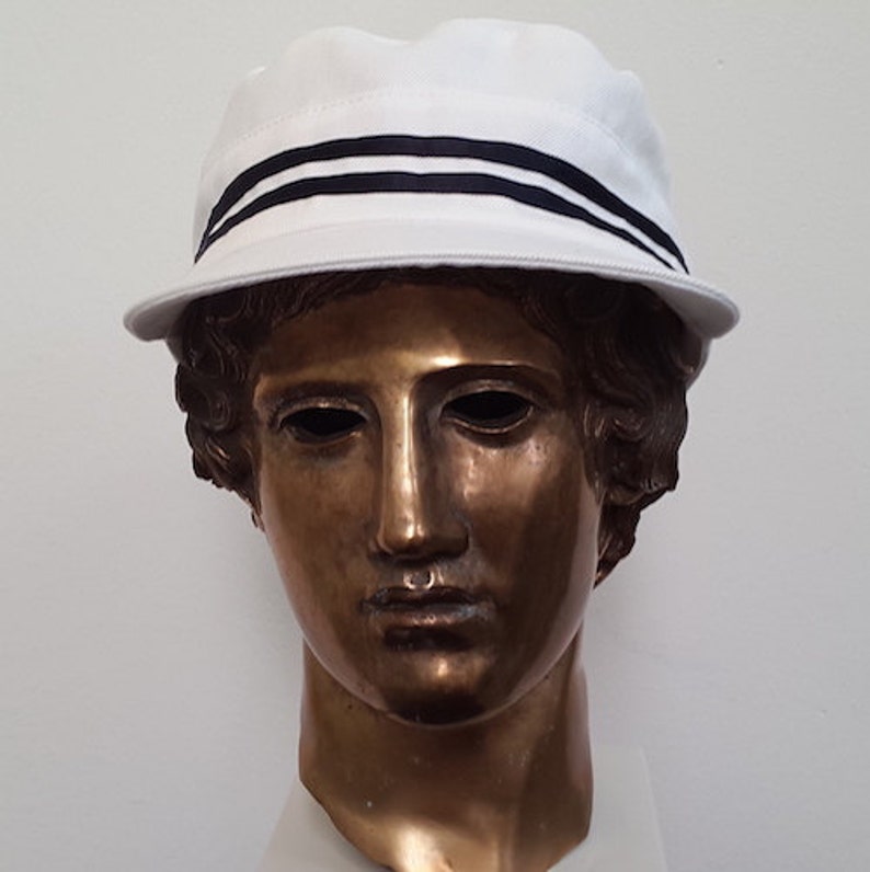 Sailor Cap White With Blue Ribbons - Etsy