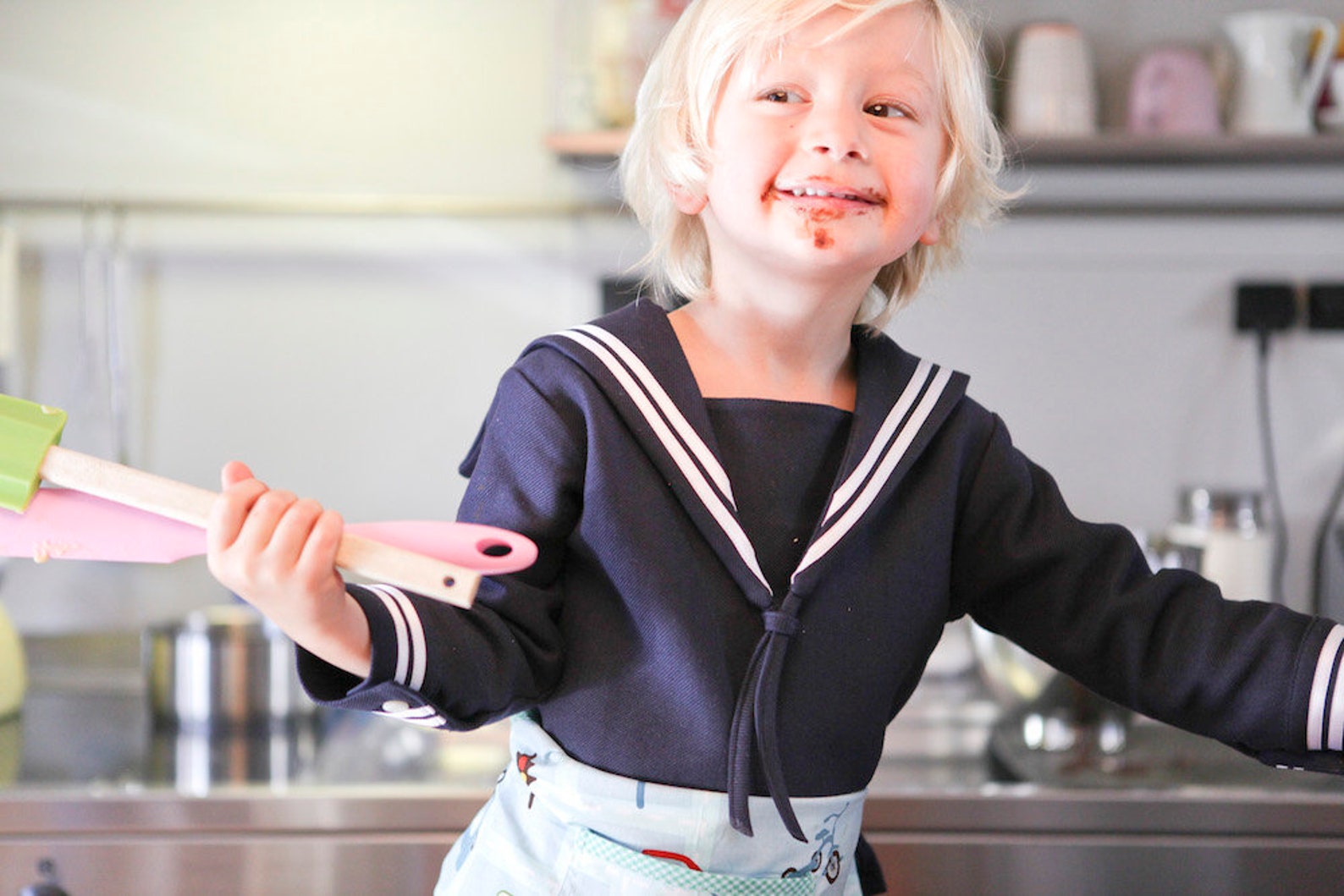 Sailor Suit for Boys DER FESCHE FERDL Classic Edition in Blue Deluxe ...