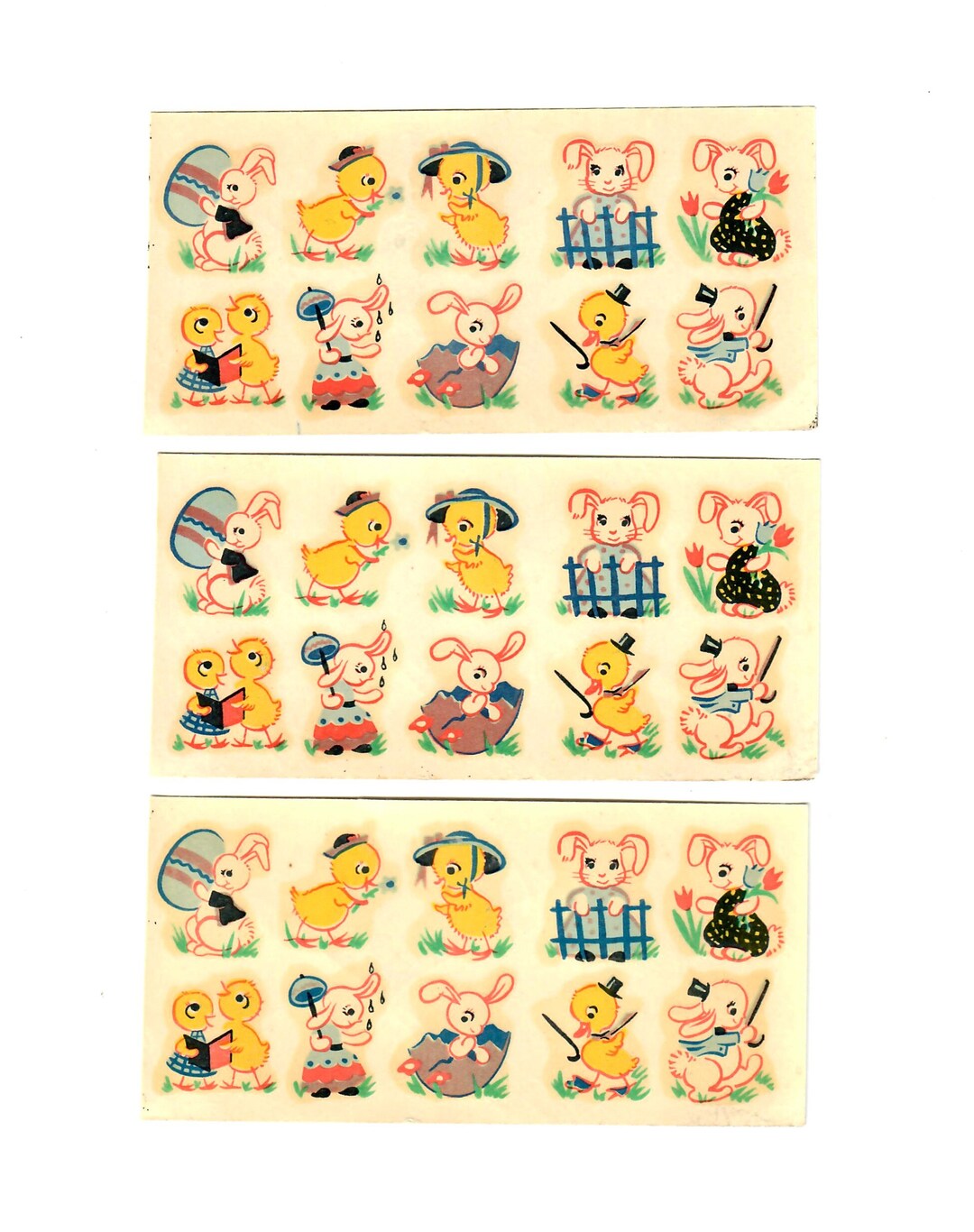 Vintage Easter Egg Decals Original 1950s Dairy Give-a-way LOT of 30 ...