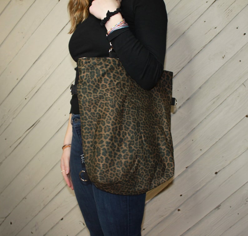 Cheetah Print Convertible Woman's Purse Handmade Bag - Etsy