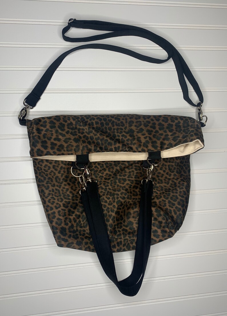 Cheetah Print Convertible Woman's Purse Handmade Bag - Etsy