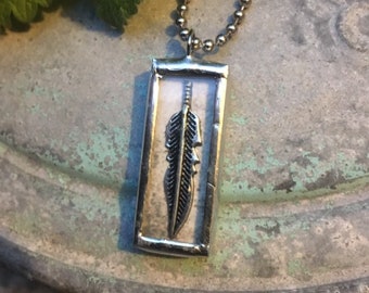 Shadow box necklace | Etsy