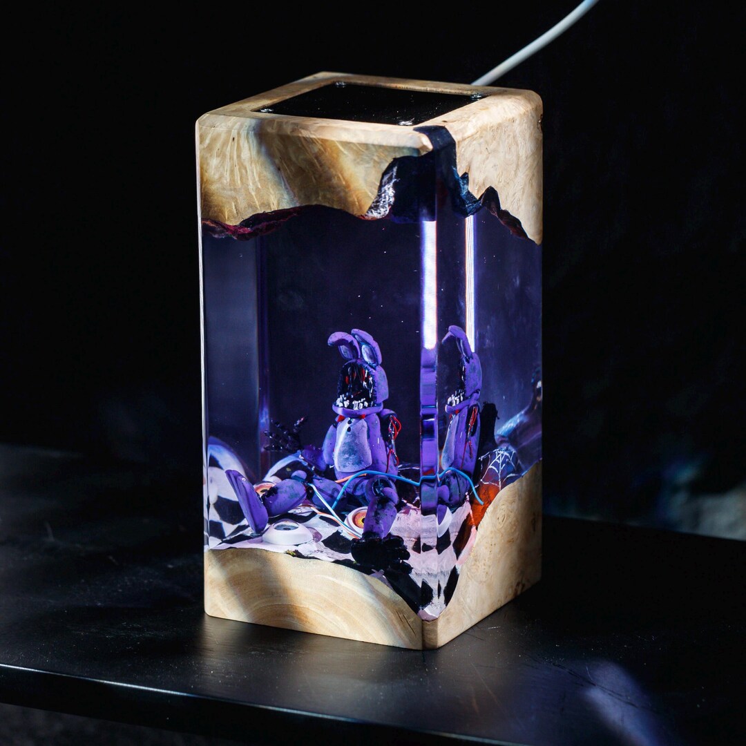Creepy Bunny Resin Lamp, Horror Game Movie Art Night Light, Unique ...