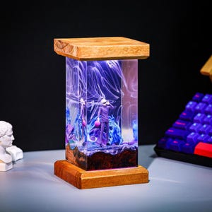 Gojo Satoru Epoxy Night Light, Jujutsu Kaisen Anime Resin Art Lamp ...