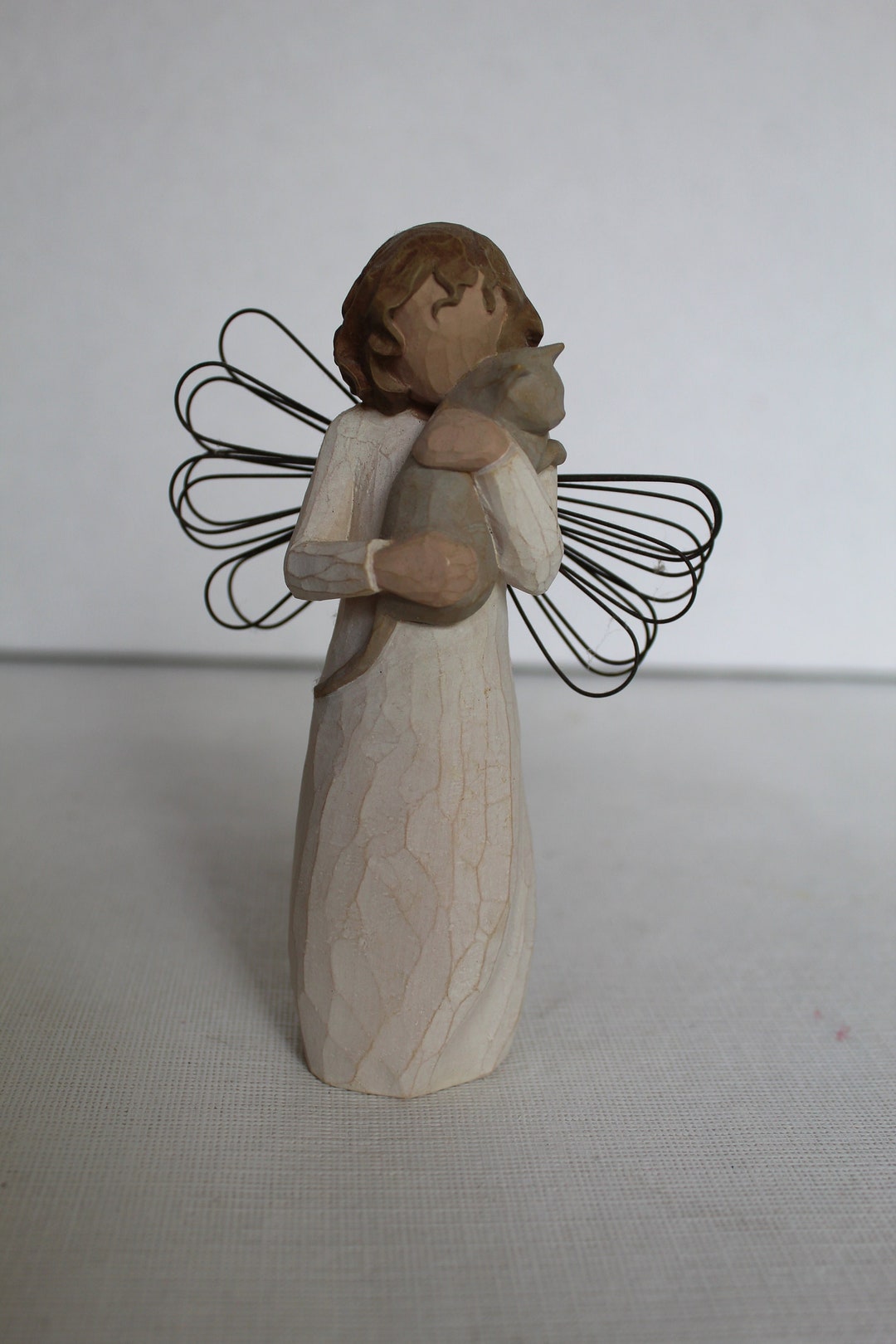Vintage Willow Tree Angel With Affection Figurine With Kitty Cat ...