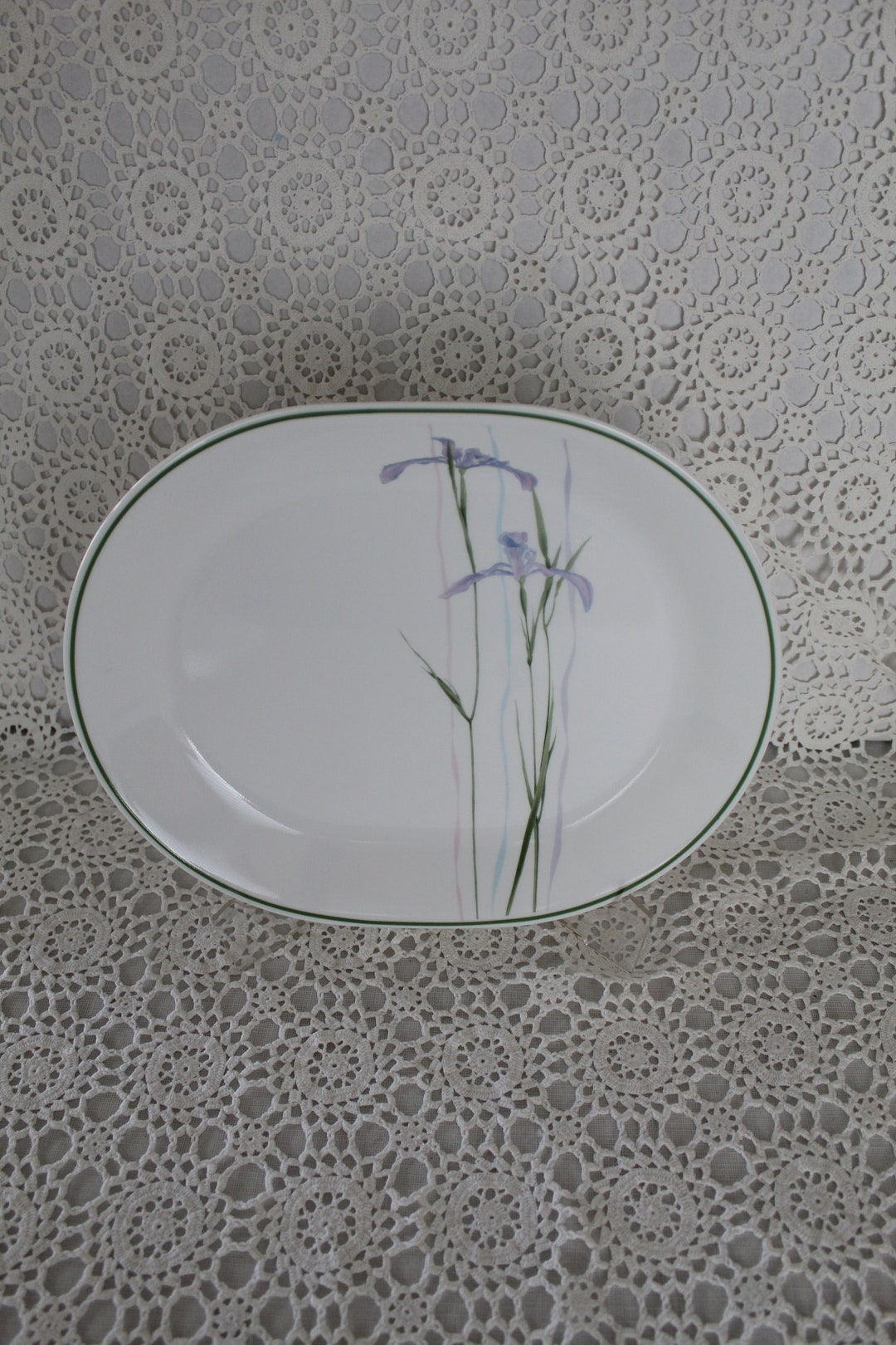 Corelle Shadow Iris 12" Serving Platter (corningware) - Etsy