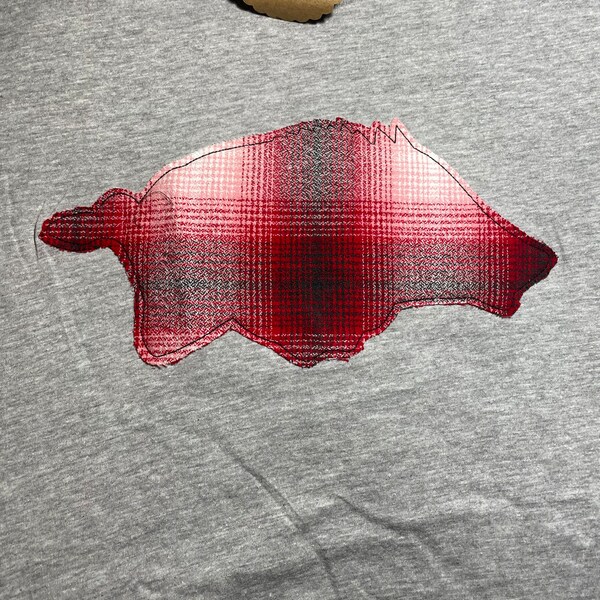 Razorback Applique - Etsy